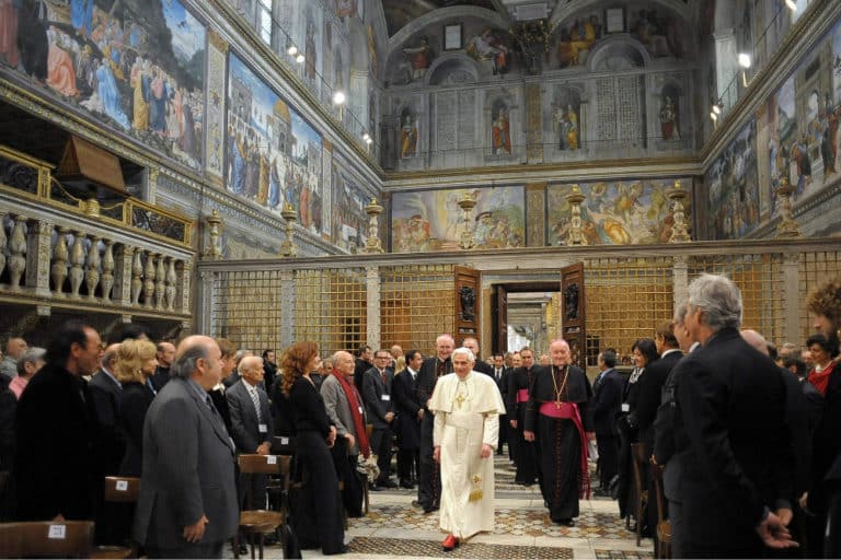 Pope Benedict and the presence of God in art