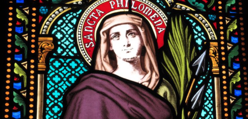 What is St. Philomena's official status in the Church?