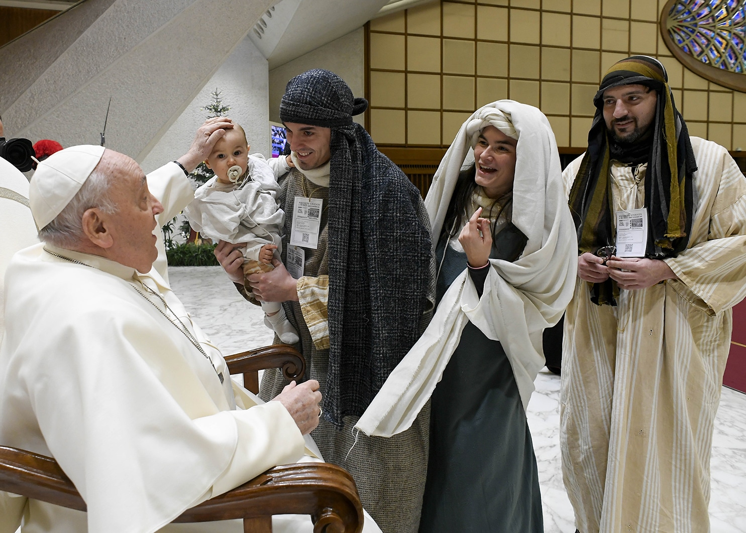 Celebrating the Incarnation, remember Bethlehem, too, pope says