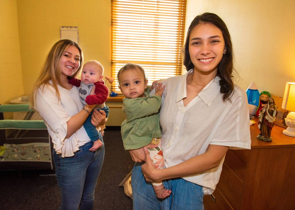 University of Mary's community for student moms celebrates its first ...