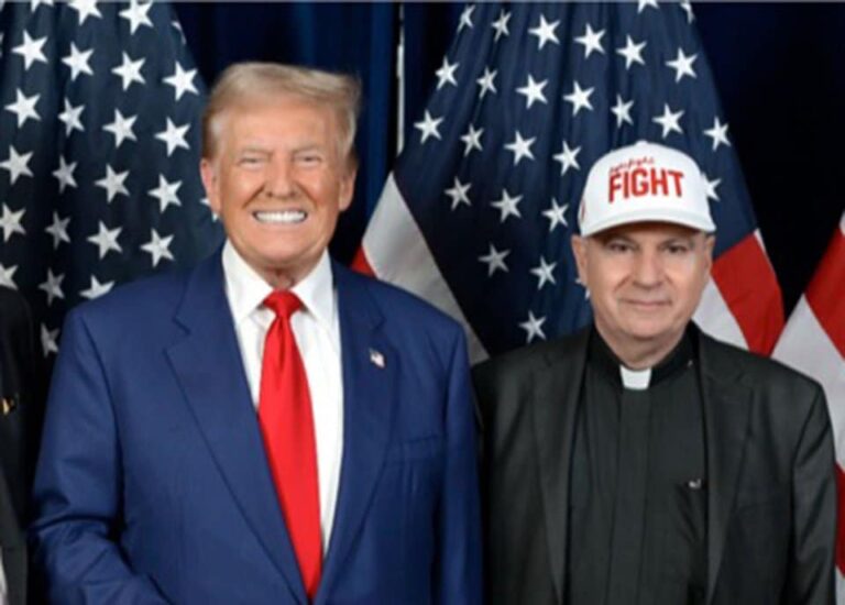 Priest to offer inaugural benediction after gravesite bond with Trump