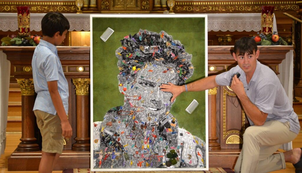 Unusual mosaic captures Carlo's faith, youth and computer skills